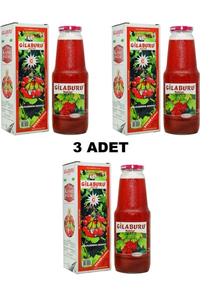 Kayseri Pazarı Gilaburu Suyu Şeker İlavesiz 3 x 1 lt Kayseri Pazarı Gilaburu Suyu Şeker İlavesiz 3 x 1 lt