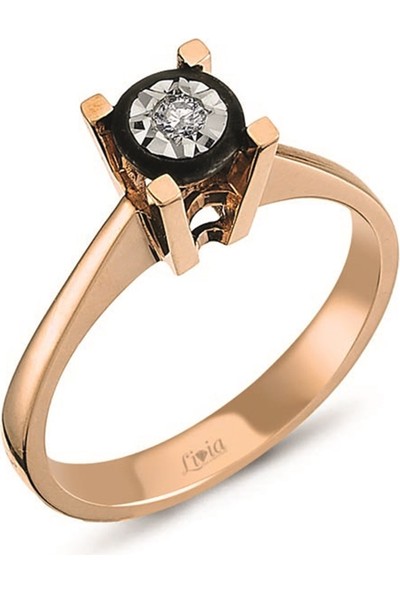 Livia 8 Ayar 0,04 Karat Pırlanta Tektaş Yüzük Livia 8 Ayar 0,04 Karat Pırlanta Tektaş Yüzük