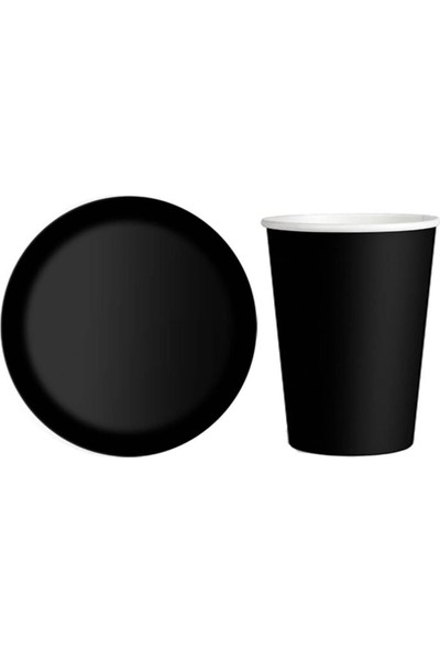 Happyland Tabak Bardak Takımı 8'li Kullan At Set - Siyah