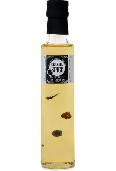 Essential Spices Siyah Trüf Mantarı Parçacıklı Gurme Yüksek Oleik Asitli Ayçiçek Yağı 250 ml Essential Spices Siyah Trüf Mantarı Parçacıklı Gurme Yüksek Oleik Asitli Ayçiçek Yağı 250 ml