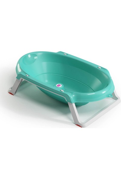 Okbaby Onda Slim Katlanır Bebek Küveti / Turkuaz