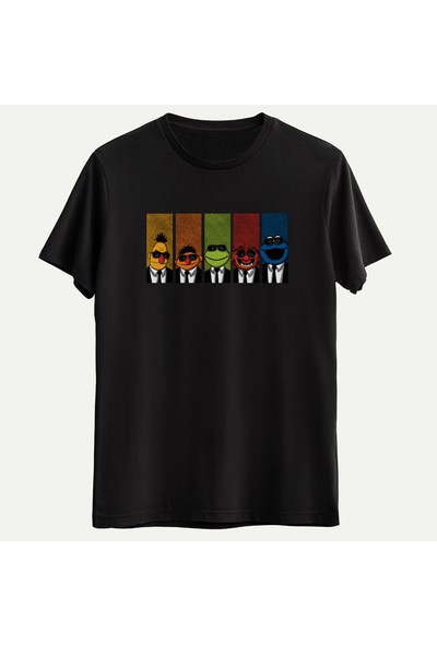 Bqm Basic Susam Sokağı Baskılı Siyah Tshirt