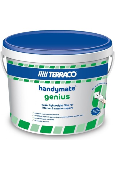 Terraco Handymate Genius Çok Amaçlı Süper Hafif Tamir Dolgu Macunu - 1 Lt Terraco Handymate Genius Çok Amaçlı Süper Hafif Tamir Dolgu Macunu - 1 Lt