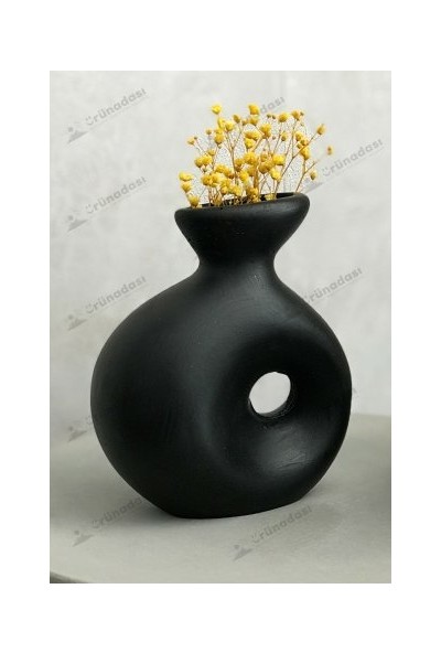 Ordo Veni Ordoveni Dekoratif Bohem Vazo Siyah Ordo Veni Ordoveni Dekoratif Bohem Vazo Siyah