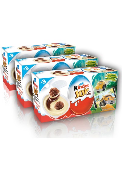 Kinder Joy Yumurta Erkekler T3 x 3'lü Kinder Joy Yumurta Erkekler T3 x 3'lü