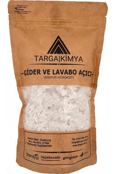 Targa Tedarik Payet Kostik Lavabo Açıcı 1 kg