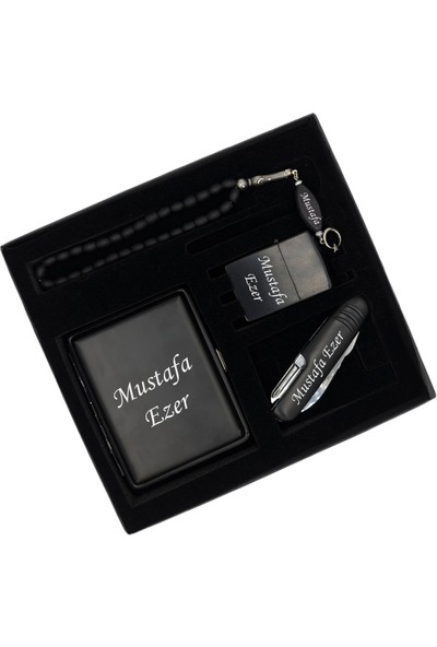 Sedef Silver Kişiye Özel Isimli Hediyelik Kutulu Tesbih Tabaka Çakmak Çakı Set Sedef Silver Kişiye Özel Isimli Hediyelik Kutulu Tesbih Tabaka Çakmak Çakı Set