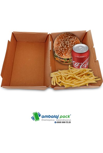 Ambalaj Pack Hamburger Kutusu Ambalaj Pack Hamburger Kutusu