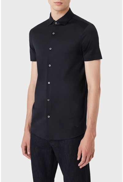 Emporio Armani Regular Fit Kısa Kol Pamuklu Gömlek Erkek Gömlek 8N1CG0 1juvz 0920 Emporio Armani Regular Fit Kısa Kol Pamuklu Gömlek Erkek Gömlek 8N1CG0 1juvz 0920