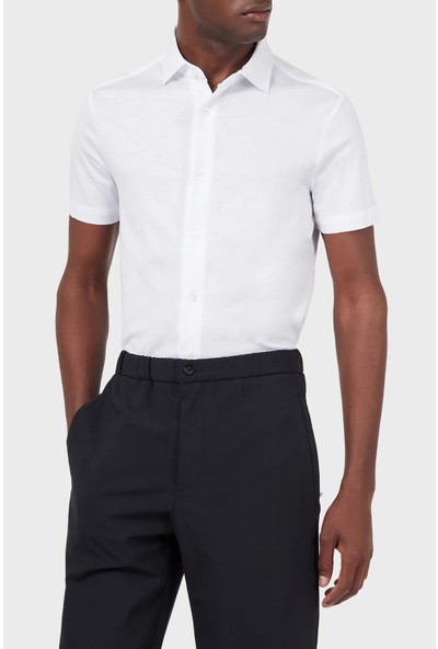 Emporio Armani Regular Fit Kısa Kol Pamuklu Gömlek Erkek Gömlek 8N1CG0 1juvz 0100 Emporio Armani Regular Fit Kısa Kol Pamuklu Gömlek Erkek Gömlek 8N1CG0 1juvz 0100