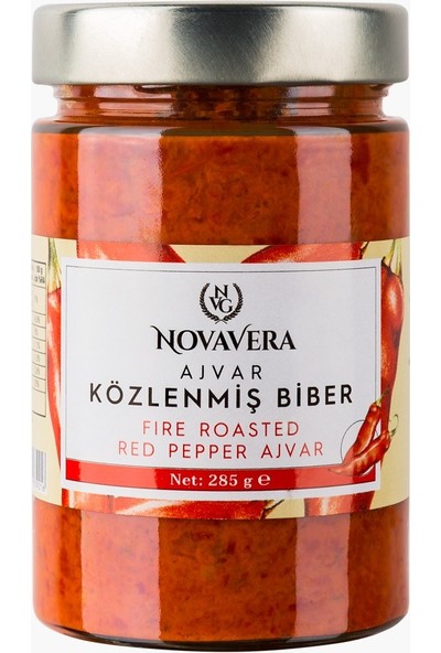 Nova Vera Közlenmis Biberli Ajvar 285 gr Nova Vera Közlenmis Biberli Ajvar 285 gr