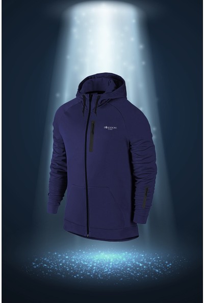 Poseidon Storm Büyük Beden Erkek Lacivert Interlok Kumaş Cepli Kapüşonlu Günlük Yürüyüş Için Sweatshirt 3XL-10XL Poseidon Storm Büyük Beden Erkek Lacivert Interlok Kumaş Cepli Kapüşonlu Günlük Yürüyüş Için Sweatshirt 3XL-10XL