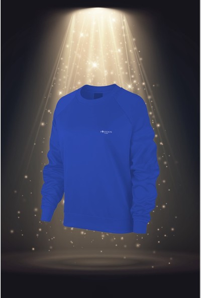 Poseidon Storm Büyük Beden Kadın Mavi Interlok Kumaş Uzun Kol Standart Fit Yürüyüş ve Koşu Için Bisiklet Yaka Sweatshirt 3XL-10XL Poseidon Storm Büyük Beden Kadın Mavi Interlok Kumaş Uzun Kol Standart Fit Yürüyüş ve Koşu Için Bisiklet Yaka Sweatshirt 3XL-10XL