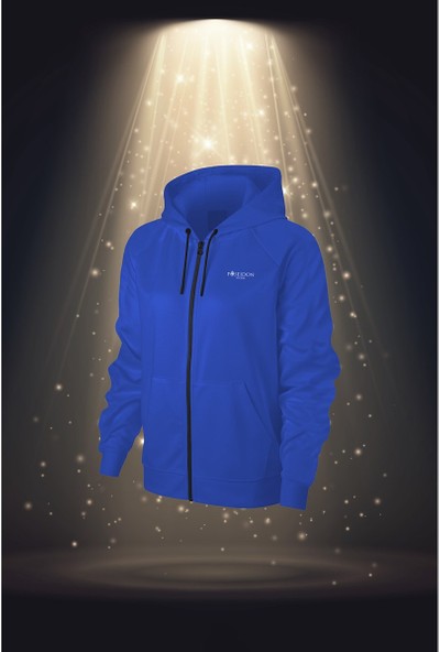 Poseidon Storm Büyük Beden Kadın Mavi Interlok Kumaş Fermuarlı Kapüşonlu Uzun Kol Rahat Sweatshirt 3XL-10XL Poseidon Storm Büyük Beden Kadın Mavi Interlok Kumaş Fermuarlı Kapüşonlu Uzun Kol Rahat Sweatshirt 3XL-10XL