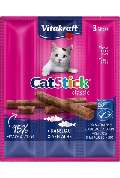 Vitakraft Cat Stick Morina Bl.+Deniz Ür 3AD 24G 20