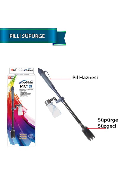 Dophın Pilli Süpürge