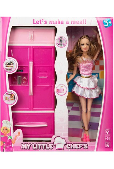 Mofy Baby My Little Chef's Eklemli Et Bebekli Evcilik Mutfak Oyun Seti Buzdolabı Mofy Baby My Little Chef's Eklemli Et Bebekli Evcilik Mutfak Oyun Seti Buzdolabı