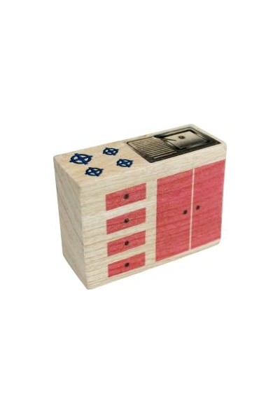 MY91 Doğal Ağaç Minyatür Mutfak Tezgahı MY91 Doğal Ağaç Minyatür Mutfak Tezgahı