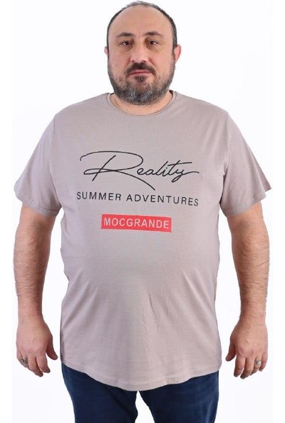 Starbattal Erkek Büyük Beden T-Shirt Bis Yaka Toprak 22131 Starbattal Erkek Büyük Beden T-Shirt Bis Yaka Toprak 22131