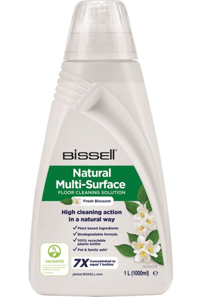 Bissell 3096 Tüm Yüzeylerde Kullanıma Uygun Doğal Deterjan (1lt)