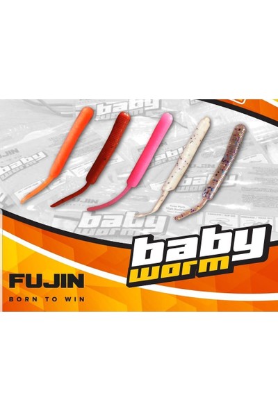 Fujin Baby Worm 5.2 cm Floating Lrf Silikonu Fujin Baby Worm 5.2 cm Floating Lrf Silikonu