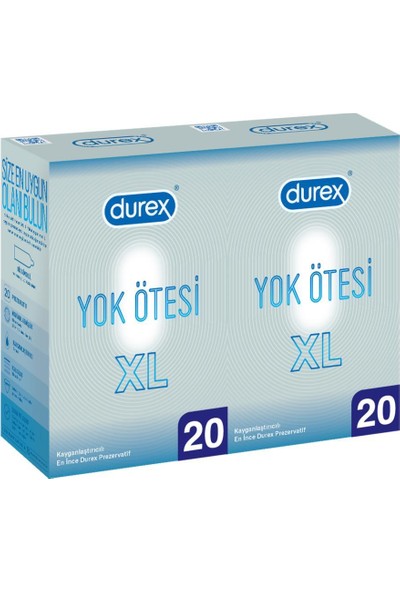 Durex Yok Ötesi XL 40’lı İnce Prezervatif Durex Yok Ötesi XL 40’lı İnce Prezervatif