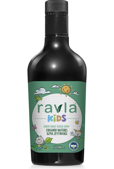 Ravla Kids Bebek Zeytinyağı – 0.3 Asit 400 Üzeri Polifenol - 500 ml
