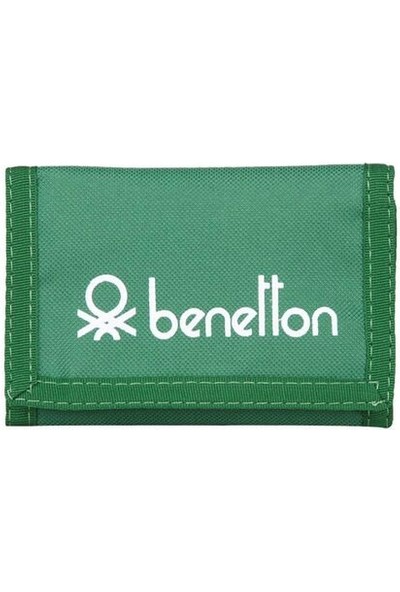Benetton Yeşil Fermuarlı Spor Cüzdan