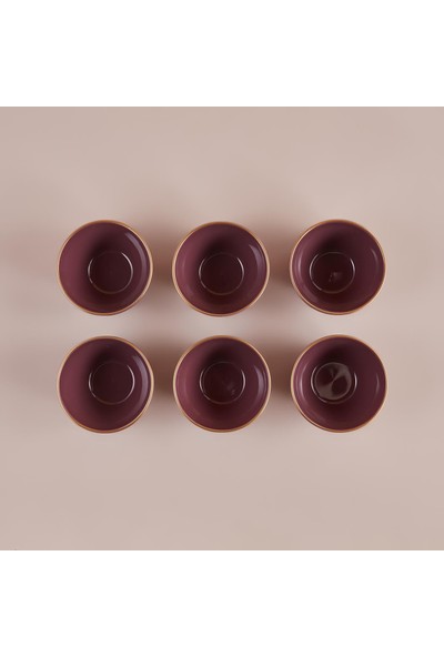 Allure Seramik Kase 6'lı Gülkurusu (14,5 Cm)