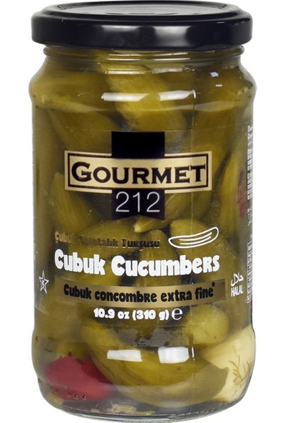 Gurme 212 Mini Çubuk Salatalık Turşusu 320 ml Gurme 212 Mini Çubuk Salatalık Turşusu 320 ml
