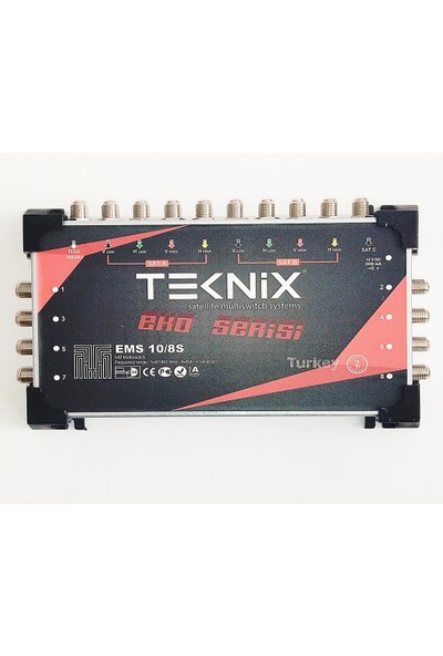 Teknix Ems 10 x 8 S (9ıf-Rf) (2sat-Mdu-Rf) Multiswitch Teknix Ems 10 x 8 S (9ıf-Rf) (2sat-Mdu-Rf) Multiswitch