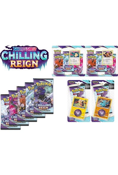 Nintendo Espk8 Pokemon Tcg Sword Shield Chilling Reign Oyuncu & Oyun Kartları 4 Paket 1 Arada (40 Adet) Nintendo Espk8 Pokemon Tcg Sword Shield Chilling Reign Oyuncu & Oyun Kartları 4 Paket 1 Arada (40 Adet)