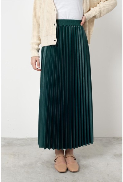 Modaala Piliseli Etek Zümrüt Yeşili