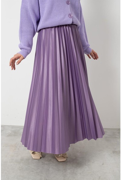 Modaala Piliseli Etek Koyu Lila