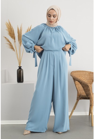 Modaala Kolu Bağcıklı Ikili Takım Mavi Modaala Kolu Bağcıklı Ikili Takım Mavi