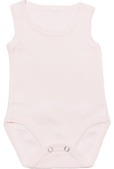 Papido Kolsuz Kız Bebek Çıtçıtlı Badi Pembe Papido Kolsuz Kız Bebek Çıtçıtlı Badi Pembe