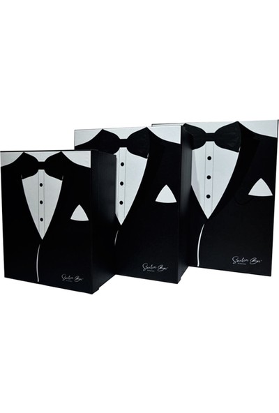 Lalinza Üçlü Smokin Damat Kutusu Lalinza Üçlü Smokin Damat Kutusu