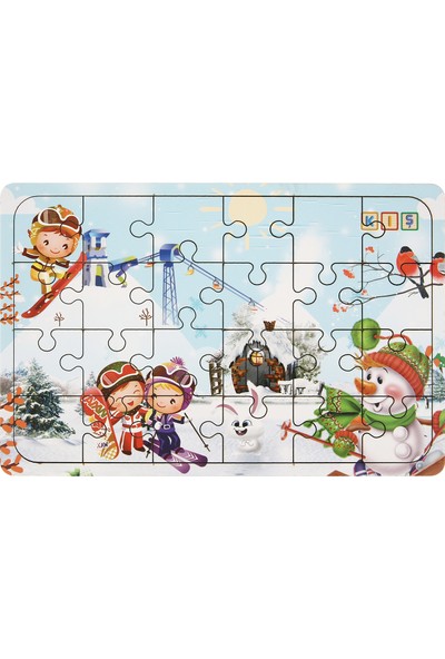 Maketçiniz 24 Parca Mevsımler Puzzle Kış Maketçiniz 24 Parca Mevsımler Puzzle Kış