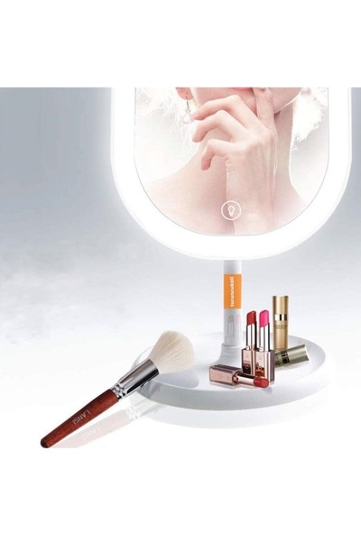 Molto Dokunmatik LED Işıklı USB Li Oval Masa Üstü Makyaj Aynası Oval Beyaz Makyaj Aynas Molto Dokunmatik LED Işıklı USB Li Oval Masa Üstü Makyaj Aynası Oval Beyaz Makyaj Aynas