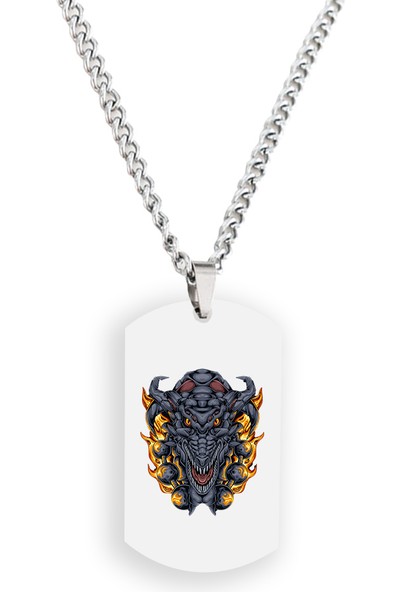 Gri Ejderha Künye/kolye YTKTRD717