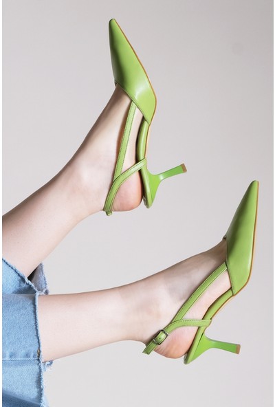 Marjin Kadın Stiletto Yanları Açık Sivri Burun Topuklu Ayakkabı Suder Marjin Kadın Stiletto Yanları Açık Sivri Burun Topuklu Ayakkabı Suder