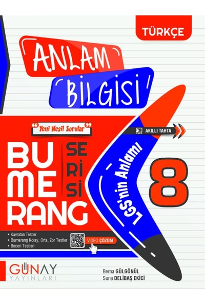 Günay 8. Sınıf Lgs Bumerang Anlam Bilgisi Soru Bankası Günay 8. Sınıf Lgs Bumerang Anlam Bilgisi Soru Bankası