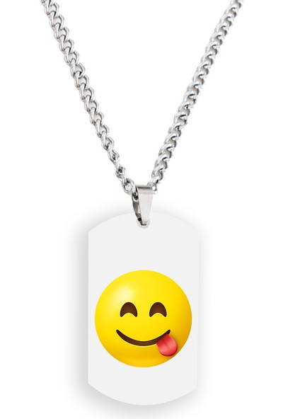 Rowalsi Dili Dışarda Emoji Künye/kolye YTKTRD671