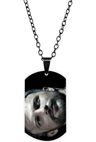 Rowalsi Tarkan Baskılı Siyah Künye TYT1296