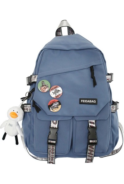 Kalavika Su Geçirmez Sırt Çantası Seyahat Kadın ve Erkek Mavi (Yurt Dışından)