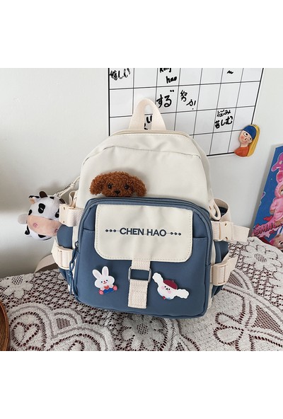 Kalavika Su Geçirmez Sırt Çantası Okul Kadın Basit Çanta Beyaz (Yurt Dışından) Kalavika Su Geçirmez Sırt Çantası Okul Kadın Basit Çanta Beyaz (Yurt Dışından)