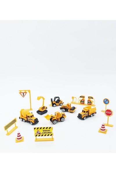 Pop Şeker Metal İş Makinaları Seti 6 Araçlı ve Aksesuarlı Oyuncak Metal İş Makinaları Seti Pop Şeker Metal İş Makinaları Seti 6 Araçlı ve Aksesuarlı Oyuncak Metal İş Makinaları Seti