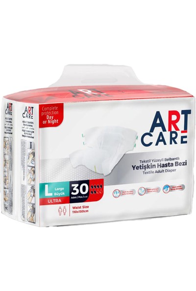 Art Care Large Belbantlı Yetişkin Hasta Bezi 30'lu Art Care Large Belbantlı Yetişkin Hasta Bezi 30'lu