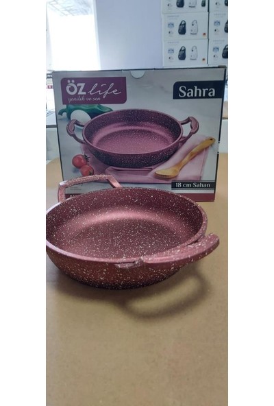Özlife Sahra Döküm 18 cm Sahan Kırmızı