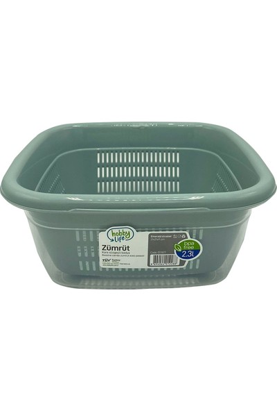 Hobby Life Karenda Hobby Life 2,3lt Kare Süzgeçli Badya Hobby Life Karenda Hobby Life 2,3lt Kare Süzgeçli Badya